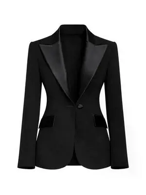 Elie Saab Satin Blazer