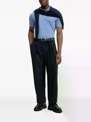 Gant Logo-embroidered Polo Shirt - Blue