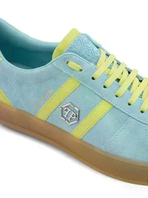 Philipp Plein Stripe Logo Sneakers - Blue
