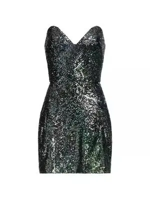 Elie Saab Sequin-embellished Heart-shaped Mini Dress