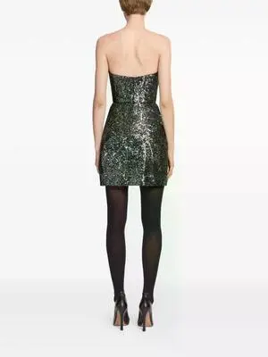 Elie Saab Sequin-embellished Heart-shaped Mini Dress