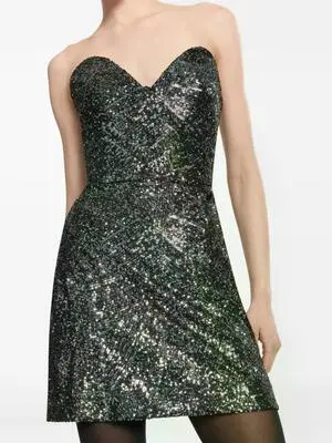 Elie Saab Sequin-embellished Heart-shaped Mini Dress