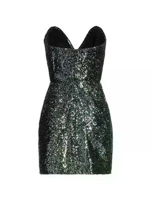 Elie Saab Sequin-embellished Heart-shaped Mini Dress