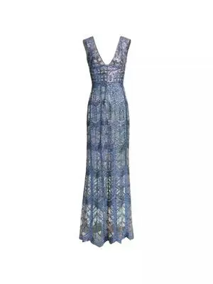Elie Saab Sequin-embellished Maxi Dress