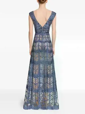 Elie Saab Sequin-embellished Maxi Dress