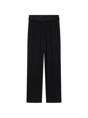 Isabel Marant Étoile Guylene Guipure-lace Textured Trousers - Black