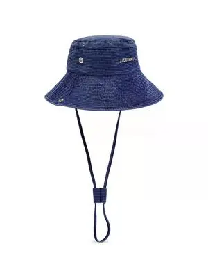 Jacquemus Grosgrain Denim Hat - Blue