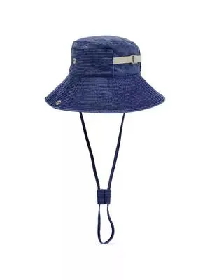 Jacquemus Grosgrain Denim Hat - Blue