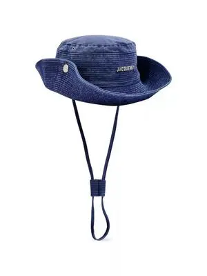 Jacquemus Grosgrain Denim Hat - Blue
