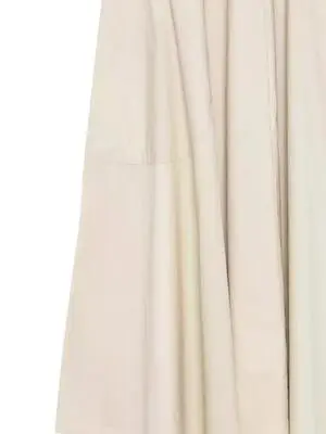 Dkny V-neck Midi Dress With Pockets