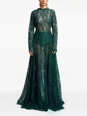 Miau By Clara Rotescu Lace Evening Dresses