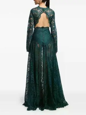 MIAU BY CLARA ROTESCU Inara Lace Maxi Dress
