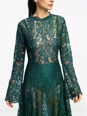 MIAU BY CLARA ROTESCU Inara Lace Maxi Dress