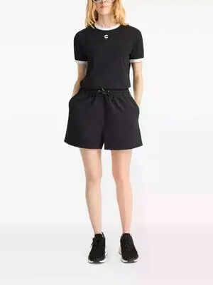Fusalp Tanixa Contrast-trim Logo T-shirt - Black