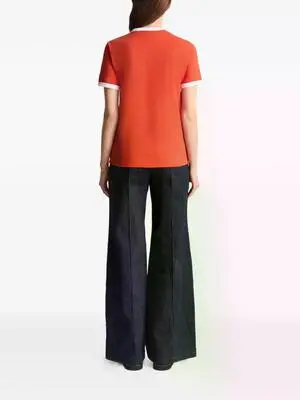 Fusalp Contrast-trimmed T-shirt - Orange