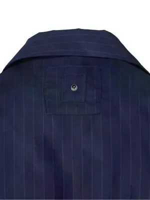 WHITE SAND Pinstripe Zip Jacket