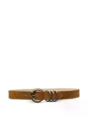 L'Agence Tobar Leather Belt - Brown