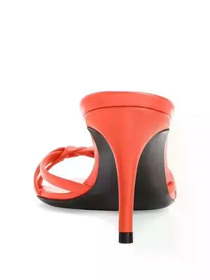 GIUSEPPE ZANOTTI 70mm Intrigo Braid Mules - Orange