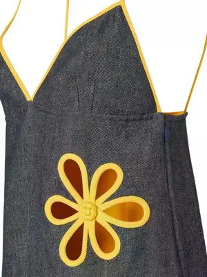 Fendi Flower-appliqué Midi Dress