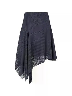 Fendi Lace-panelled Skirt