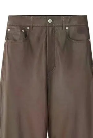 Nanushka High-rise Five-pocket Trousers - Brown