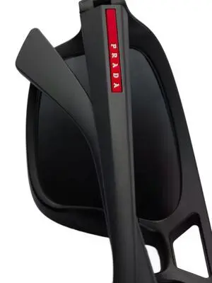 Prada Linea Rossa Rectangle Sunglasses - Black