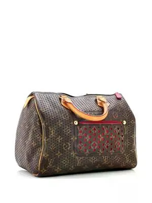 LOUIS VUITTON Speedy Handbag Perforated Monogram Canvas 30 - Brown