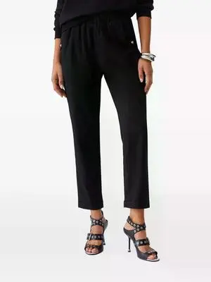 Liu Jo Cuffed Elasticated Trousers - Black