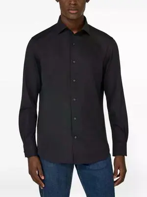 Boggi Milano Pointed-collar Shirt - Black
