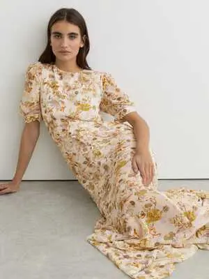 REISS Naia Floral-print Maxi Dress