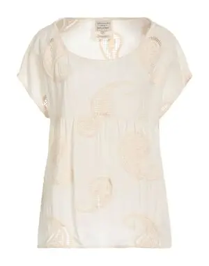 ALESSIA SANTI Woven Top With Lace Detail