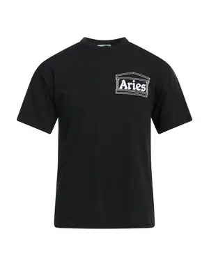 Aries T-shirt Size Cotton - Black