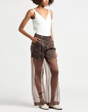 Peserico Silk And Nylon Wide-leg Pants