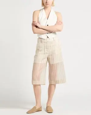 Peserico Striped Organza Bermuda Shorts