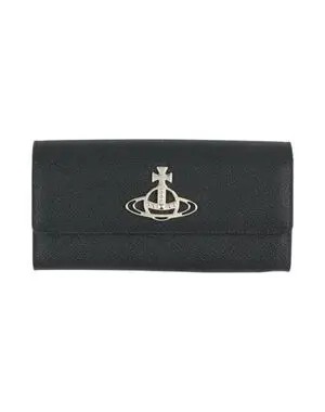 VIVIENNE WESTWOOD Wallet Textile Fibers - Black