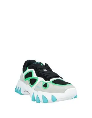 Balmain Sneakers In Calfskin, Polyurethane, And Polyester - Black