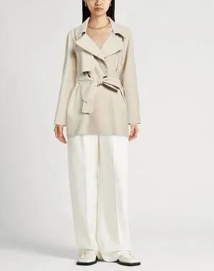 Malo Virgin Wool Blend Trench Coat