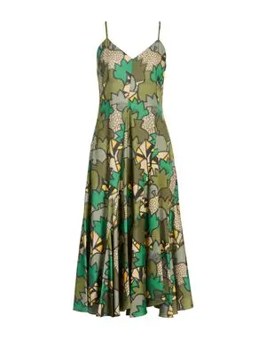 Kenzo Midi Dress Lyocell And Cotton