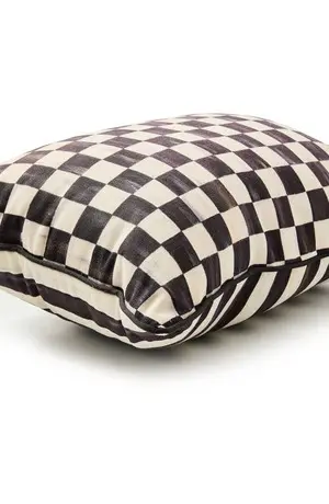 MACKENZIE-CHILDS Courtly Check Print Outdoor Lumbar Pillow