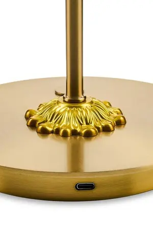 MACKENZIE-CHILDS Check Led Rechargeable Dome Table Lamp