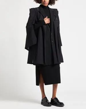 Yohji Yamamoto Overcoat Wool And Silk