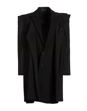 Yohji Yamamoto Overcoat Wool And Silk