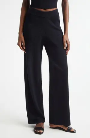 A.L.C. Banks Waffle Stitch Wide Leg Pants