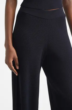 A.L.C. Banks Waffle Stitch Wide Leg Pants