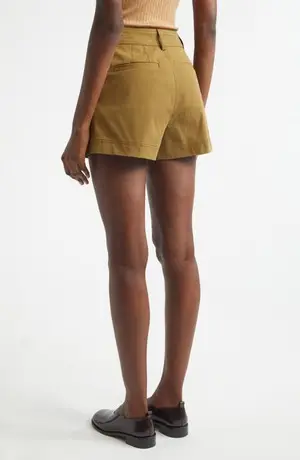 A.L.C. Oakley Stretch Cotton Twill Cargo Shorts - Hazel