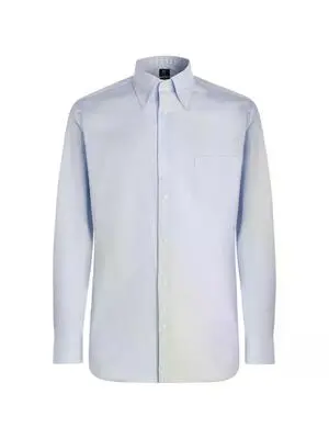 Boggi Milano Regular Fit Pinpoint Cotton Shirt - Blue