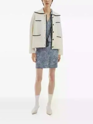 CRUSH COLLECTION Patterned Straight Skirt
