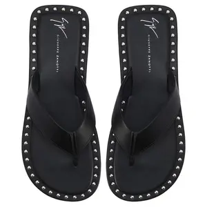 GIUSEPPE ZANOTTI Leather Thong Sandals