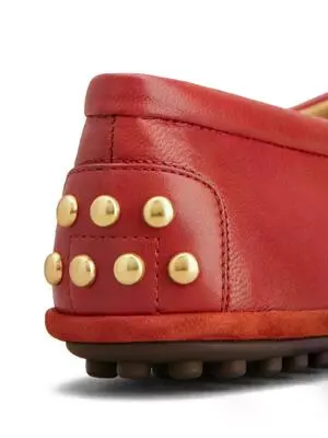 TOD'S Studded-detail Ballet Flats - Red