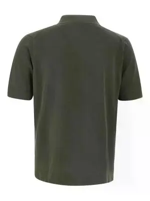FILIPPO DE LAURENTIIS Short-sleeve Ribbed-trim T-shirt - Green